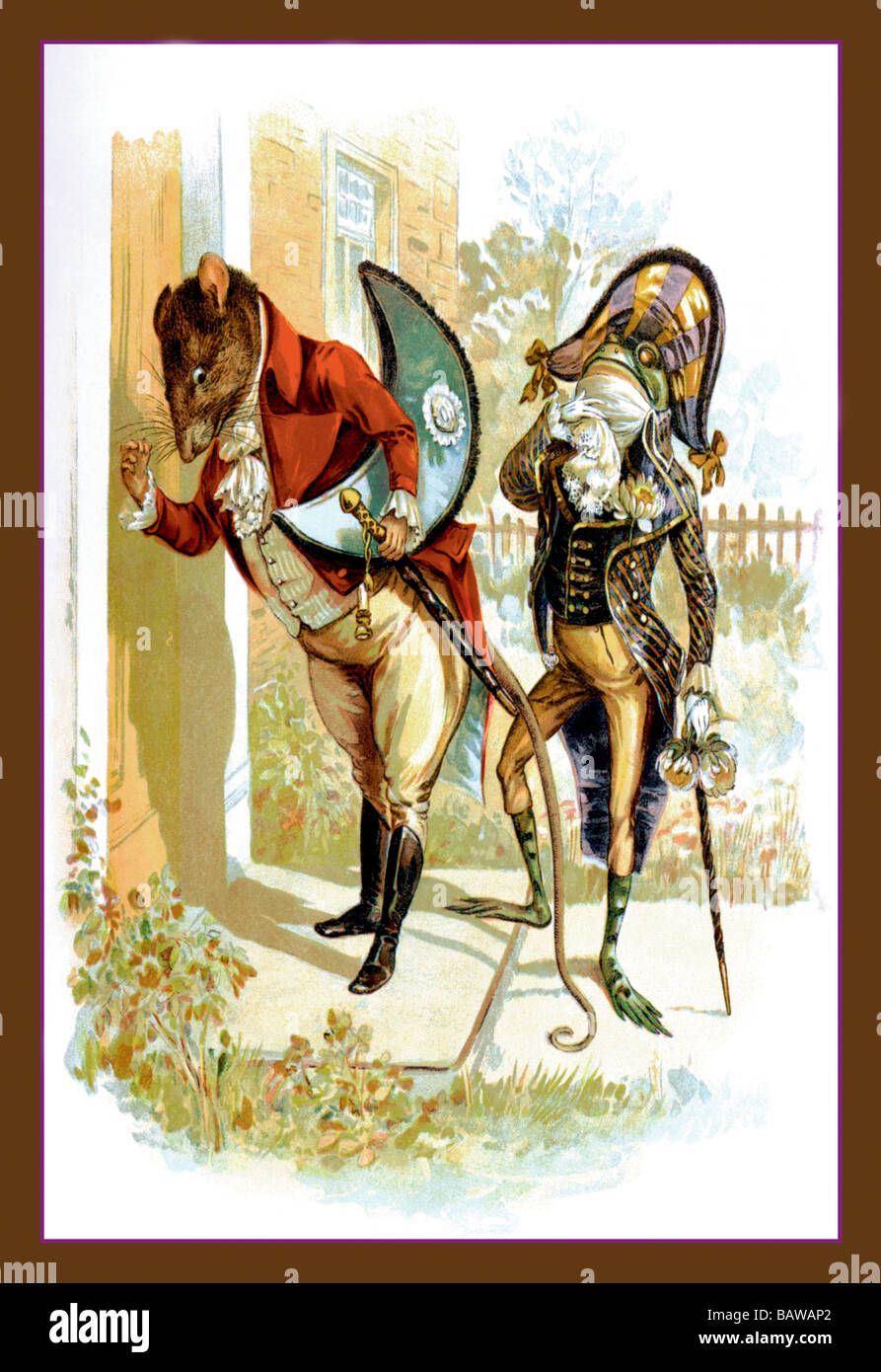 Rat and Frog A-Knocking Stock Photo - Alamy