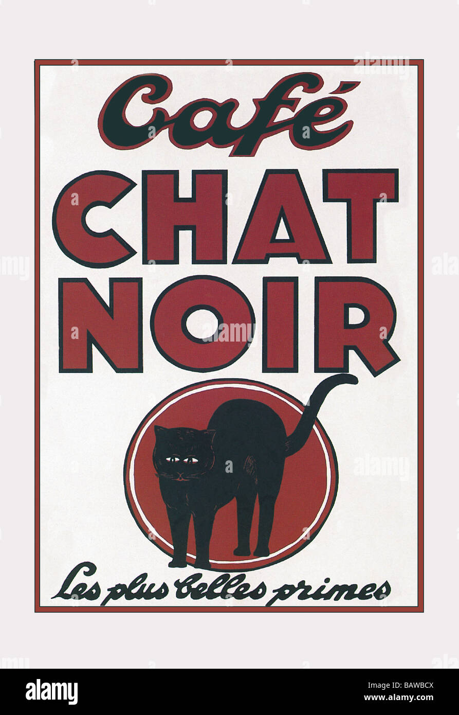 Café Chat Noir Stock Photo - Alamy