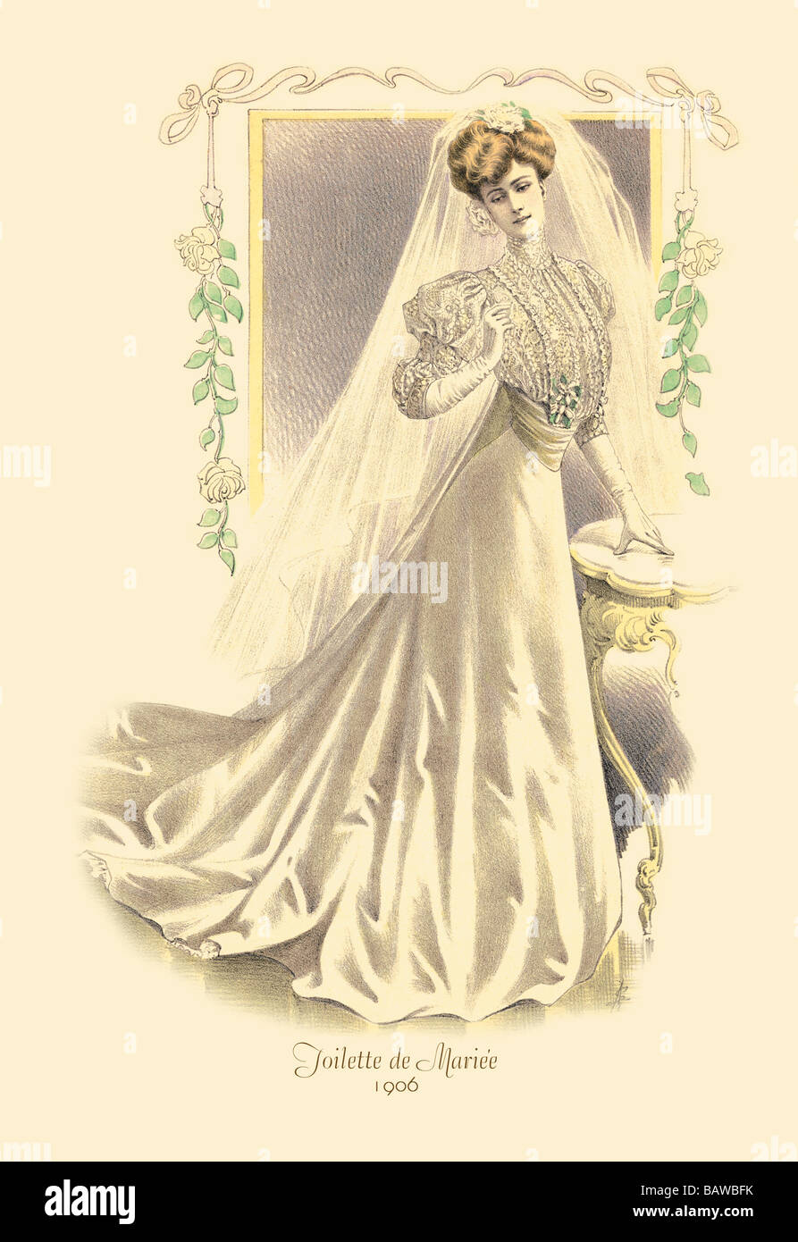 Toilette de Marie'e: Bridalwear Stock Photo - Alamy