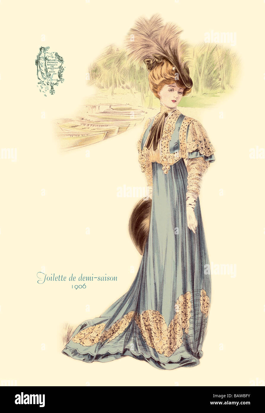 Toilette de Demi-Saison: Boating Gown Stock Photo - Alamy