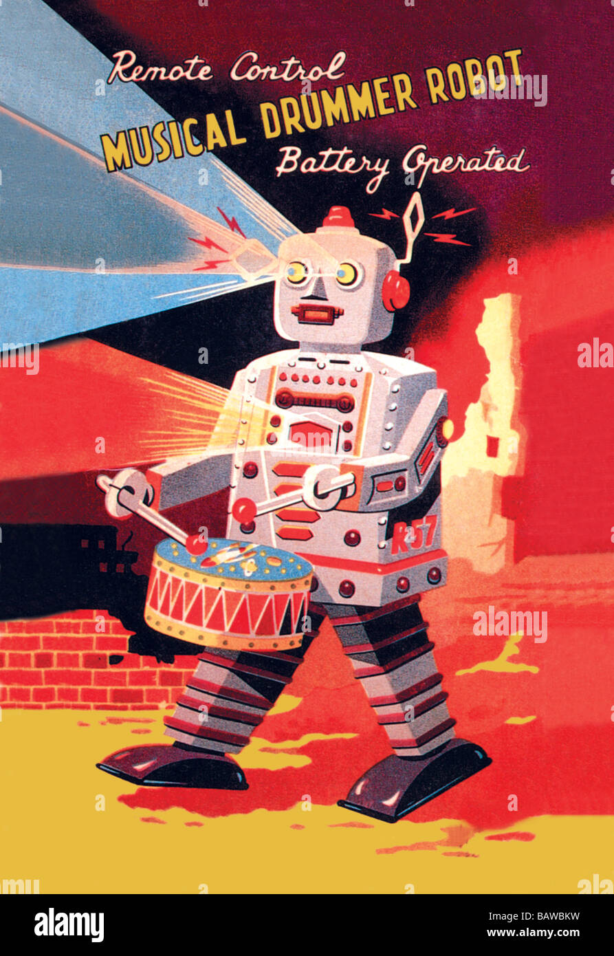 Musical Drummer Robot Stock Photo - Alamy