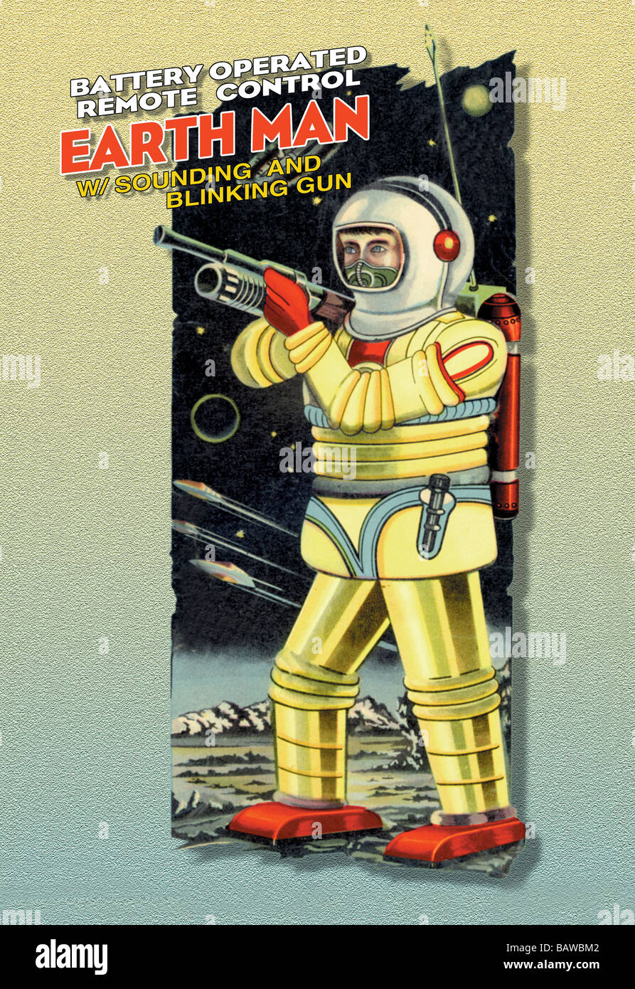 Battery Operated Earth Man Stock Photo - Alamy