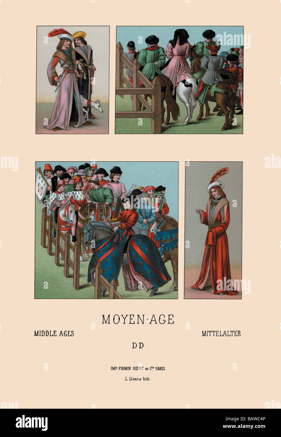 People and Places of the Middle Ages Stock Photo - Alamy