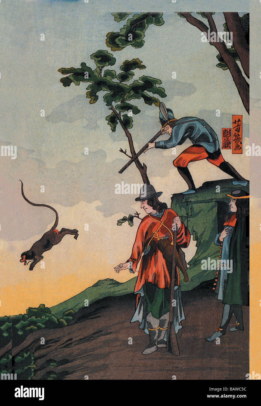 Monkey hunt hi-res stock photography and images - Alamy