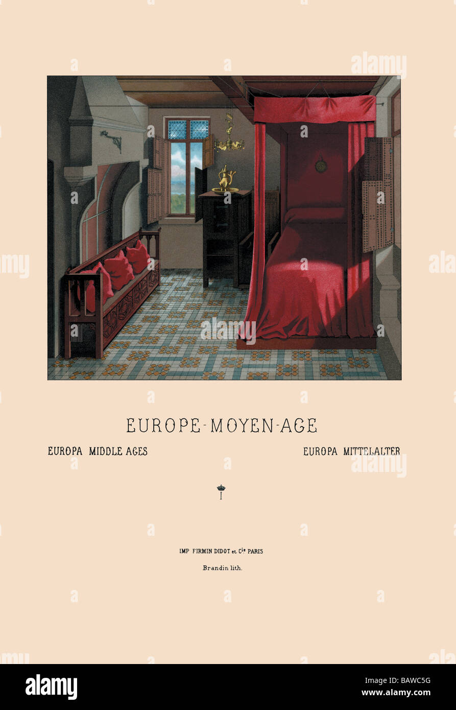 A Fifteenth Century Flemish Interior Stock Photo - Alamy