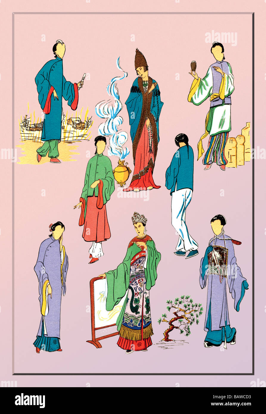Assorted Chinese Costumes Stock Photo - Alamy