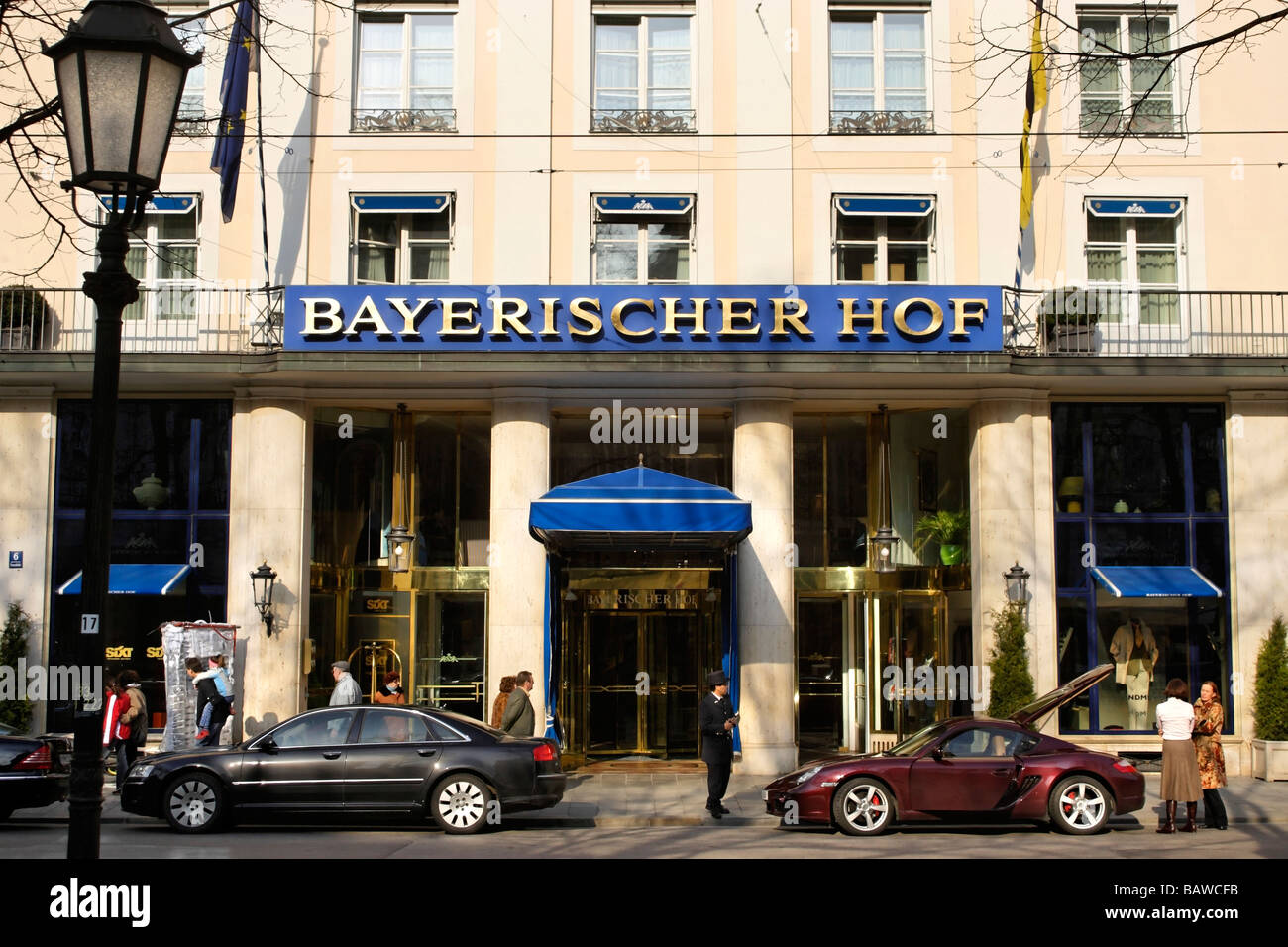 Bayerischer Hof Hotel, Munich, Upper Bavaria, Germany, Europe Stock ...