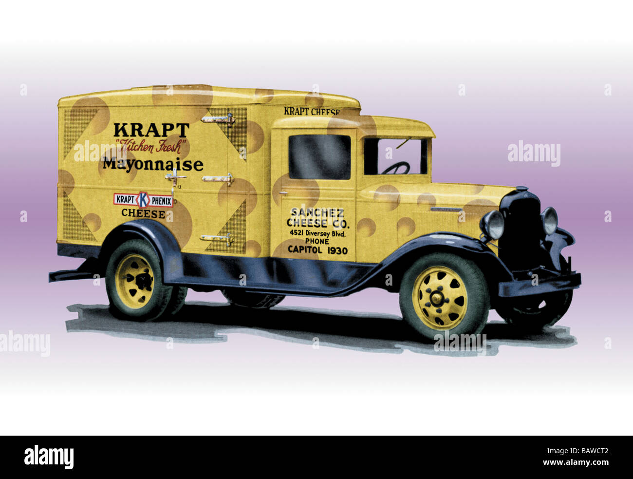 Sanchez Cheese Truck Stock Photo - Alamy