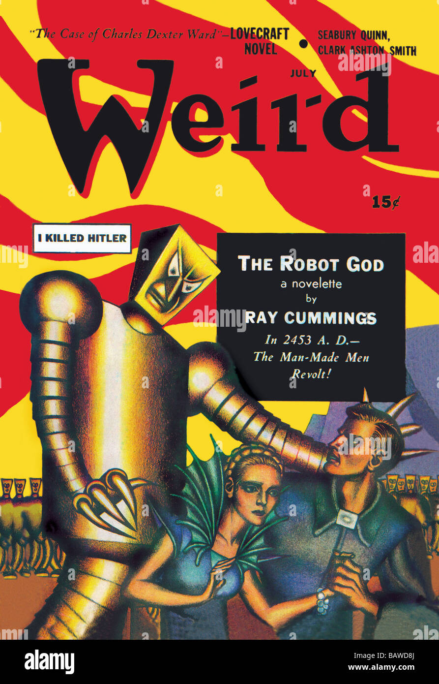 Weird Magazine: The Robot God Stock Photo - Alamy