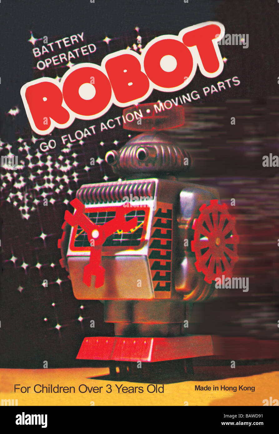 Battery Operated Robot: Go Float Action and Moving Parts Stock Photo ...