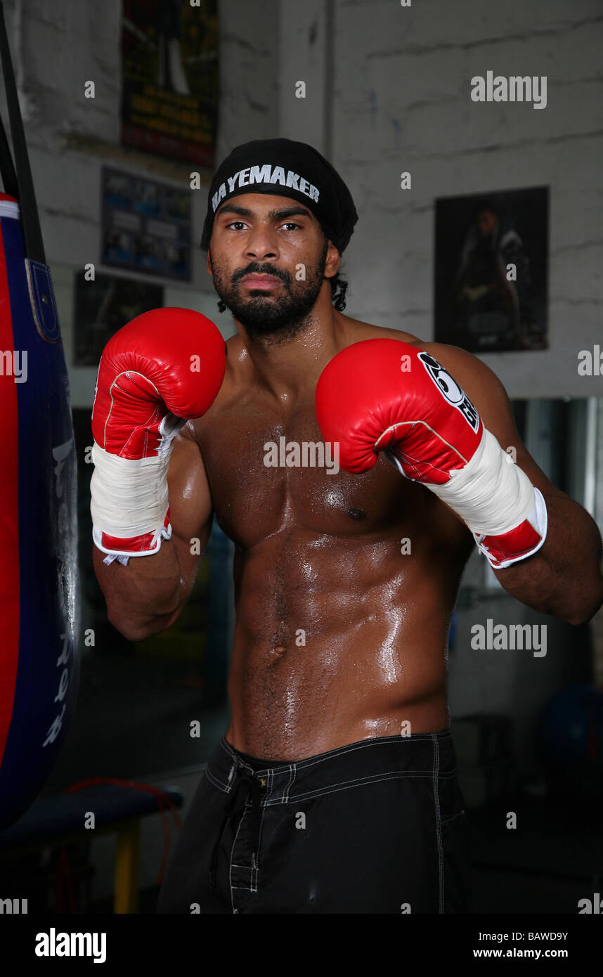 David haye at a gym in Miami training for an up coming fight Stock ...