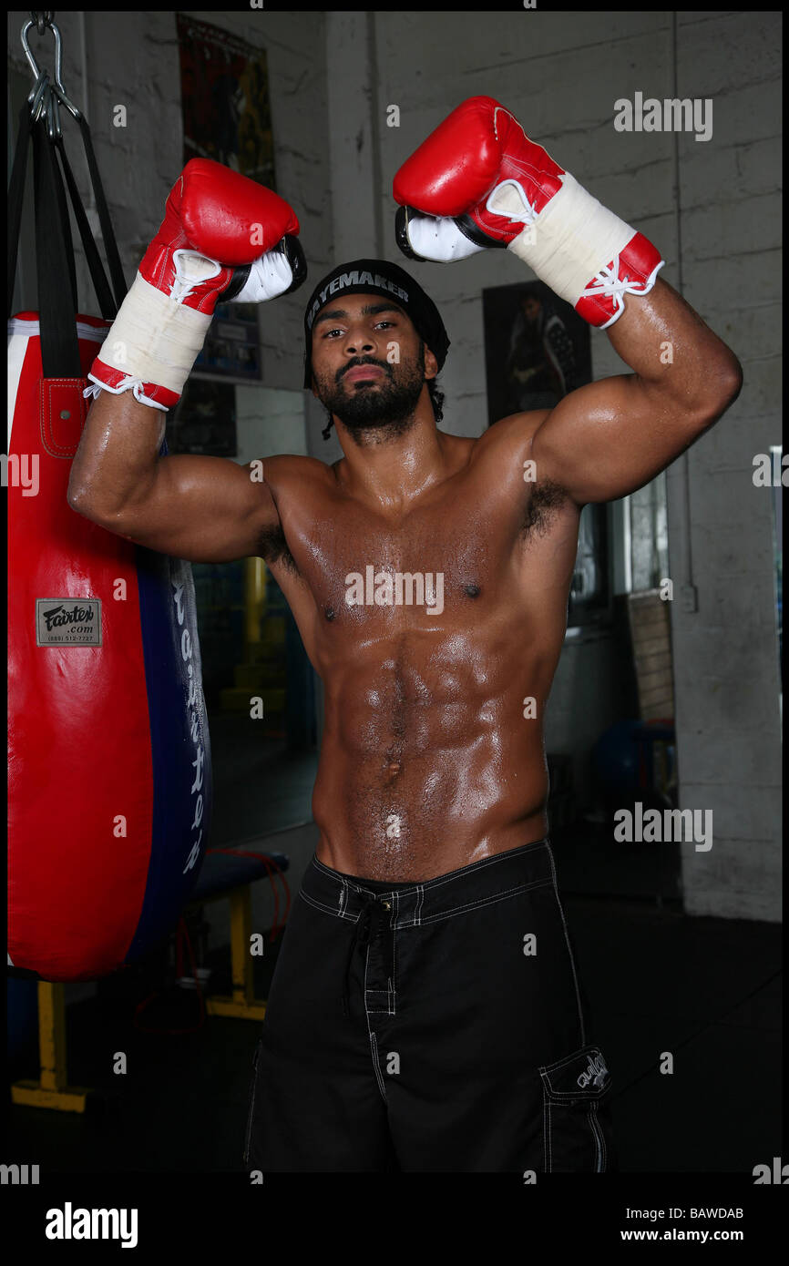 David haye at a gym in Miami training for an up coming fight Stock ...