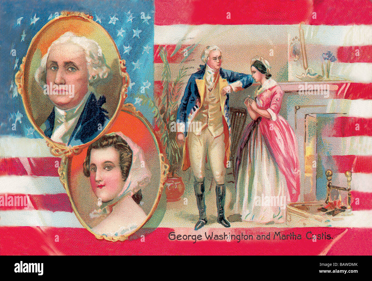 George washington and martha hi-res stock photography and images - Alamy