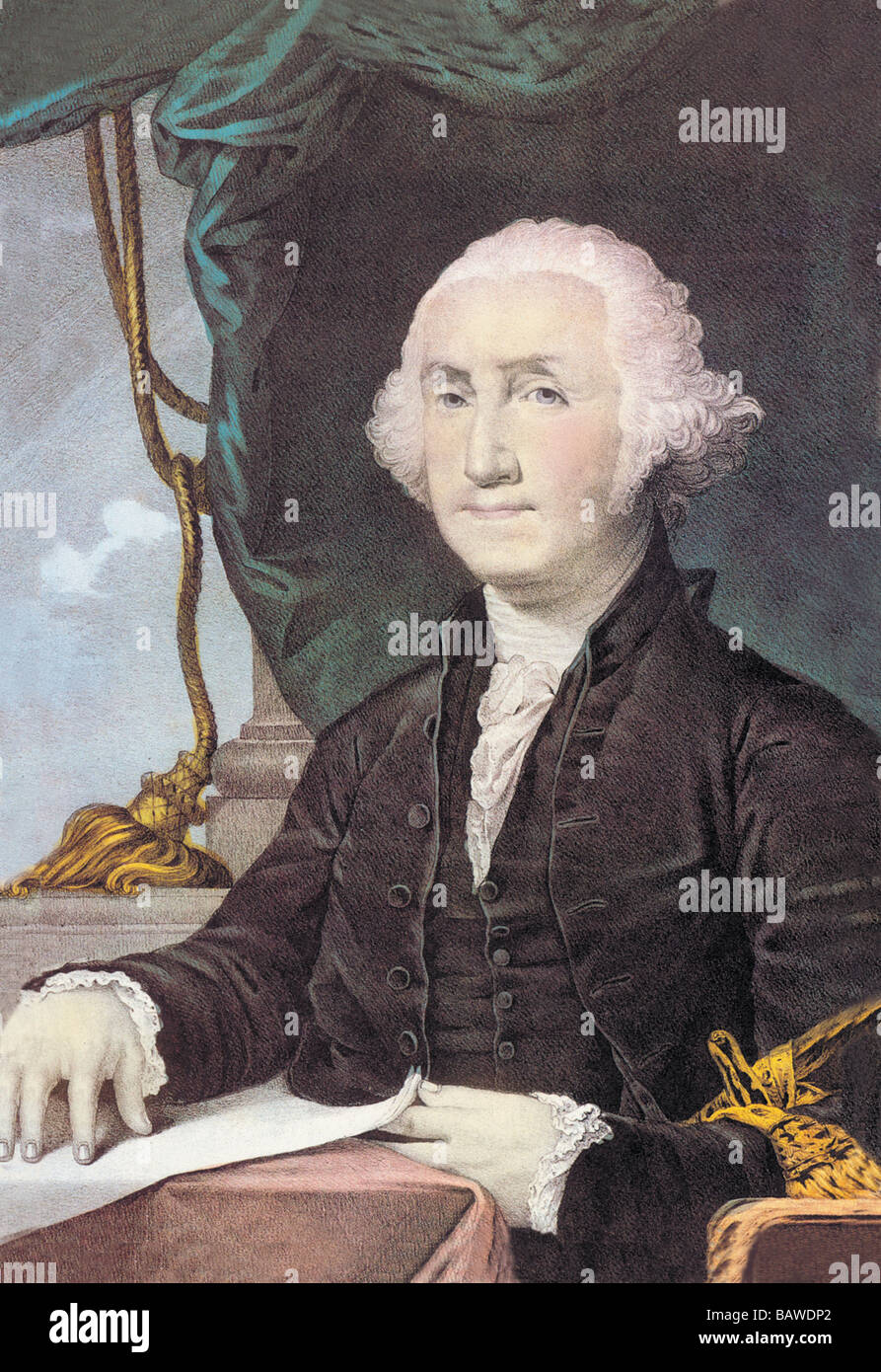 George Washington. First President of the United States Stock Photo - Alamy