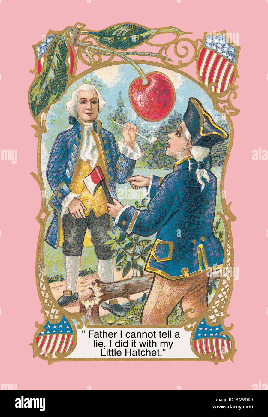 Father,I Cannot Tell a Lie Stock Photo - Alamy