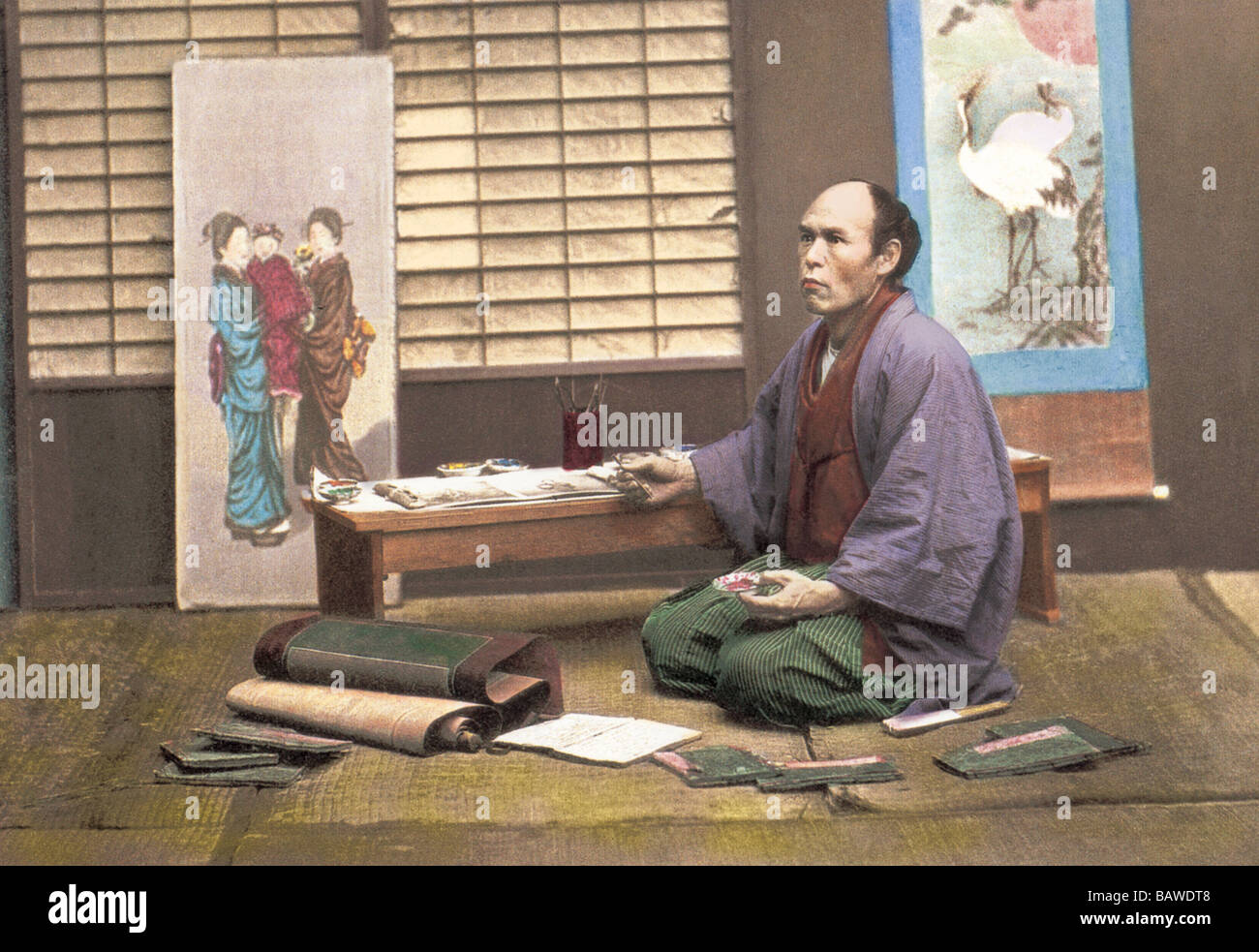 Portrait of a Japanese Artist Stock Photo - Alamy