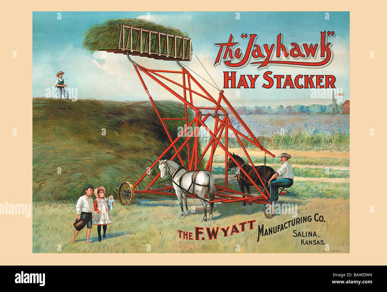 The Jayhawk Hay Stacker Stock Photo - Alamy