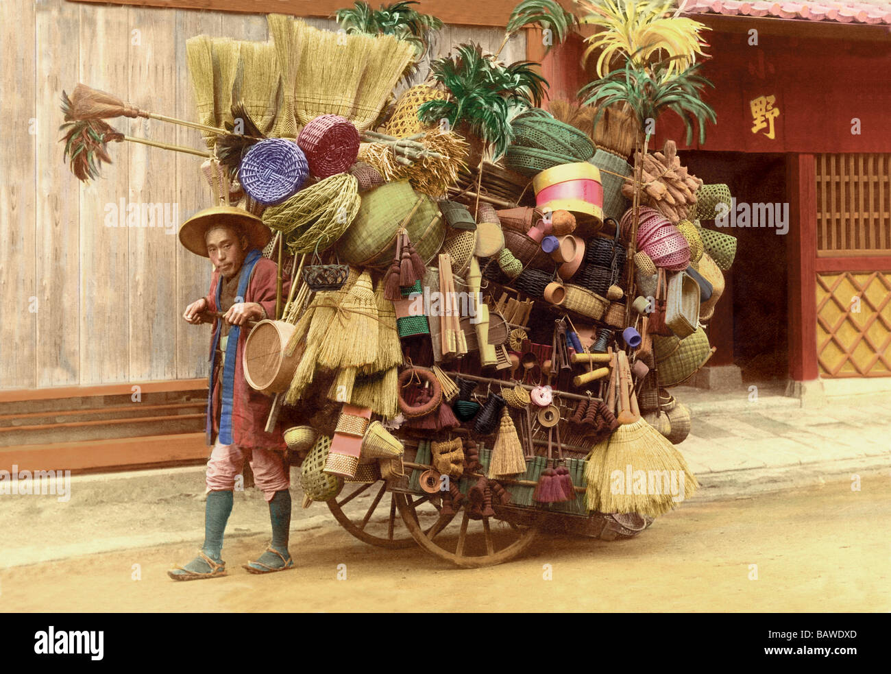 An Itinerant Merchant Stock Photo - Alamy