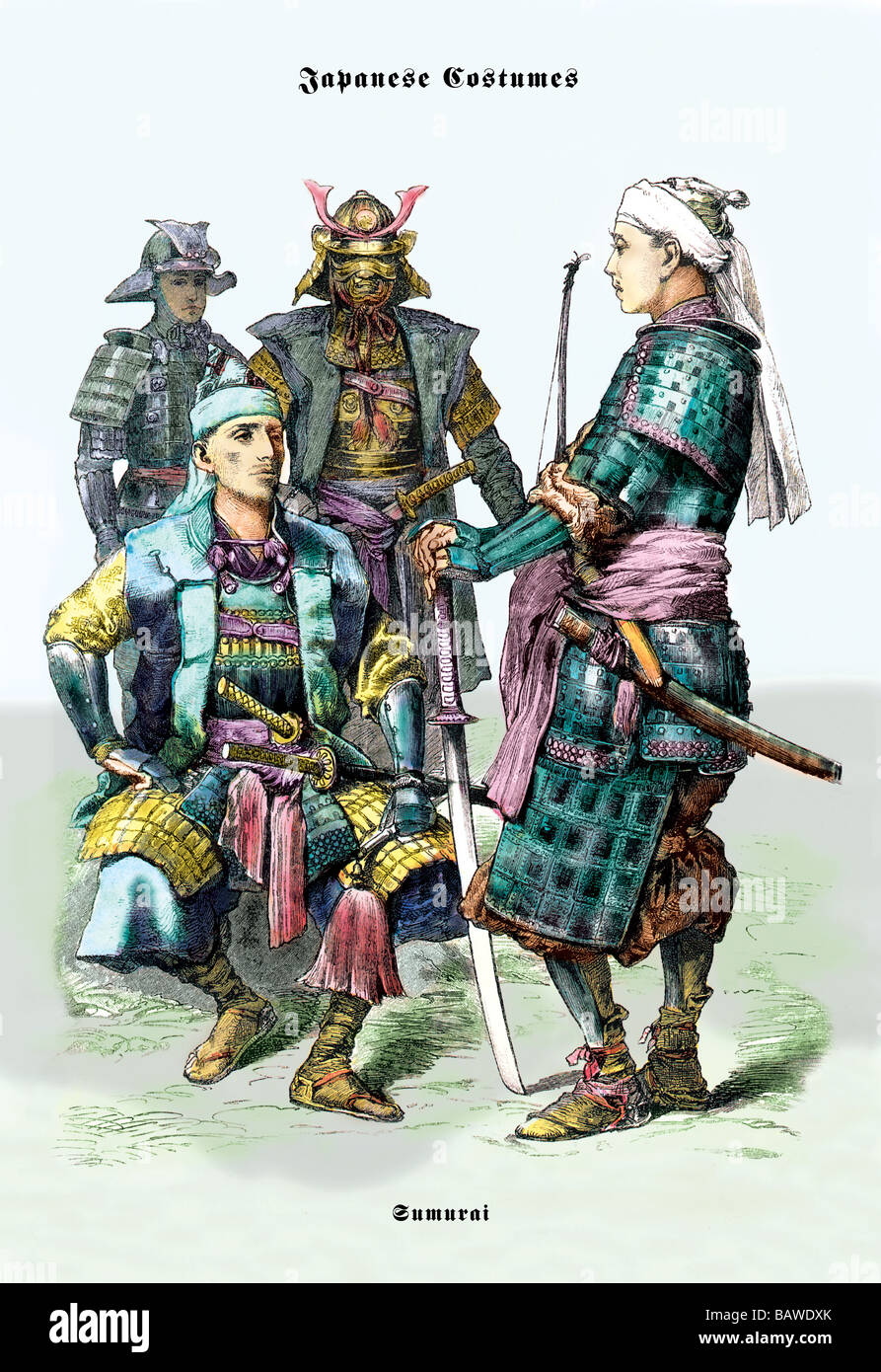 Japanese Costumes: Samurai Stock Photo - Alamy