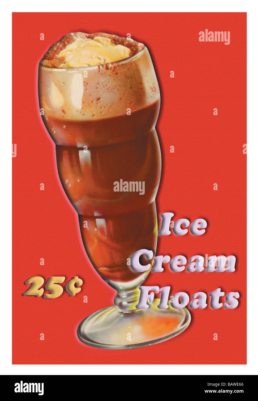 Ice Cream Float Stock Photo - Alamy