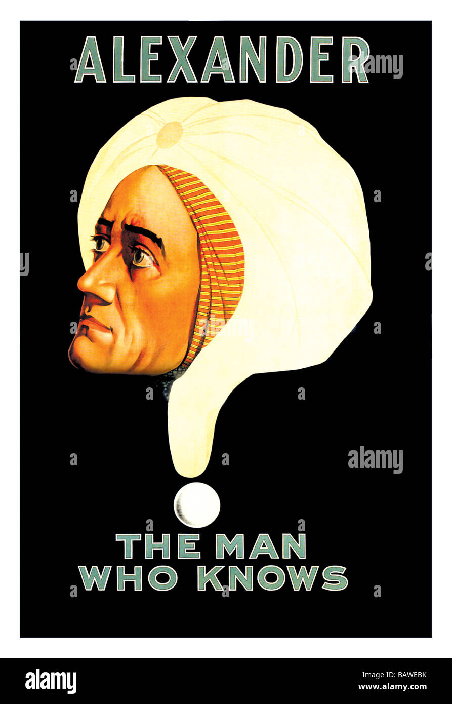Alexander - The Man Who Knows Stock Photo - Alamy