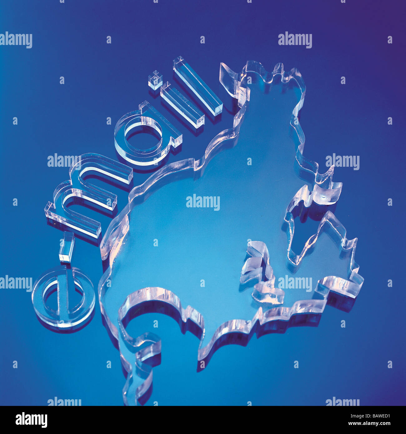 At symbol on map Stock Photo - Alamy