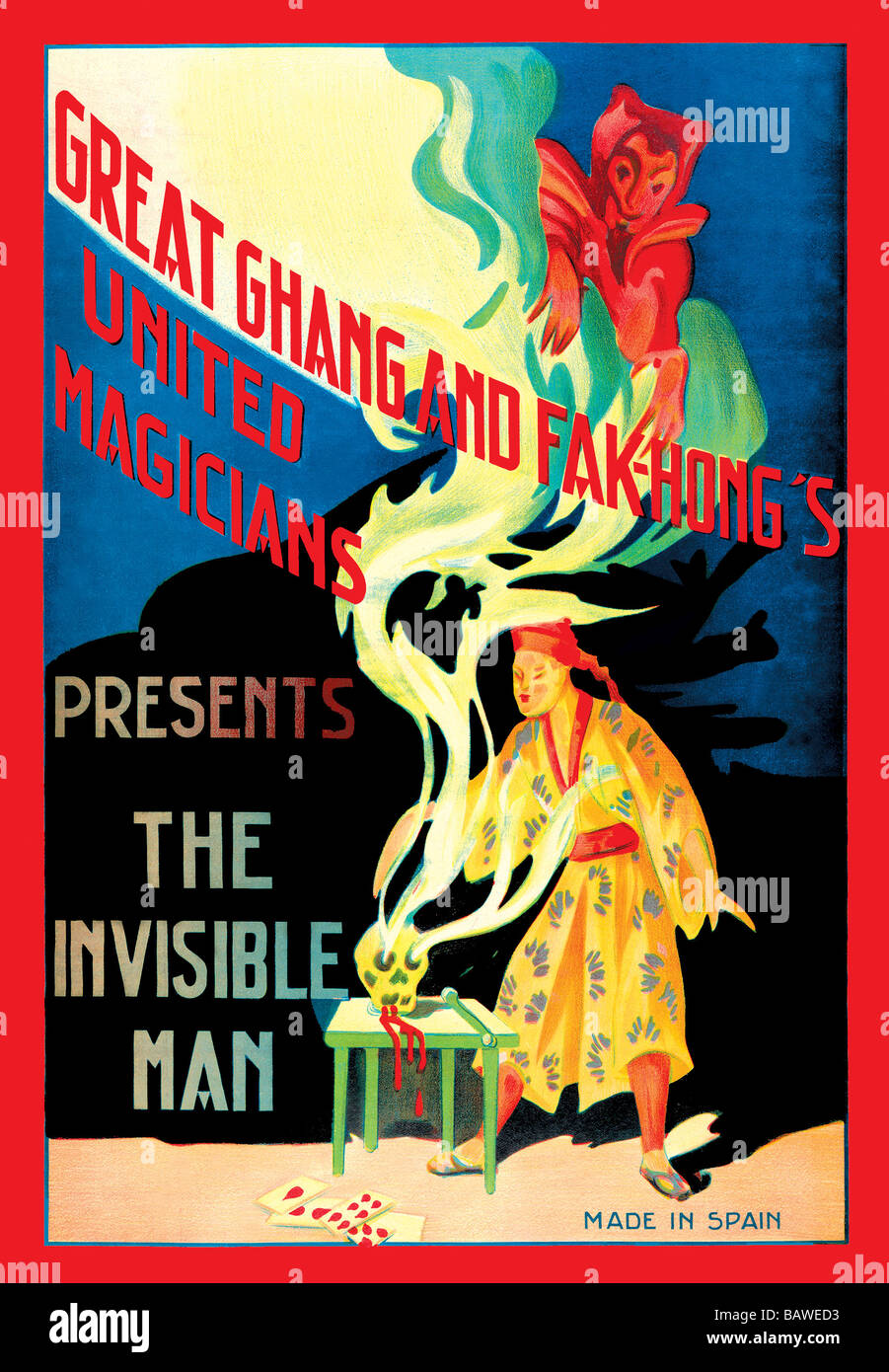 United Magicians Presents - The Invisible Man Stock Photo - Alamy