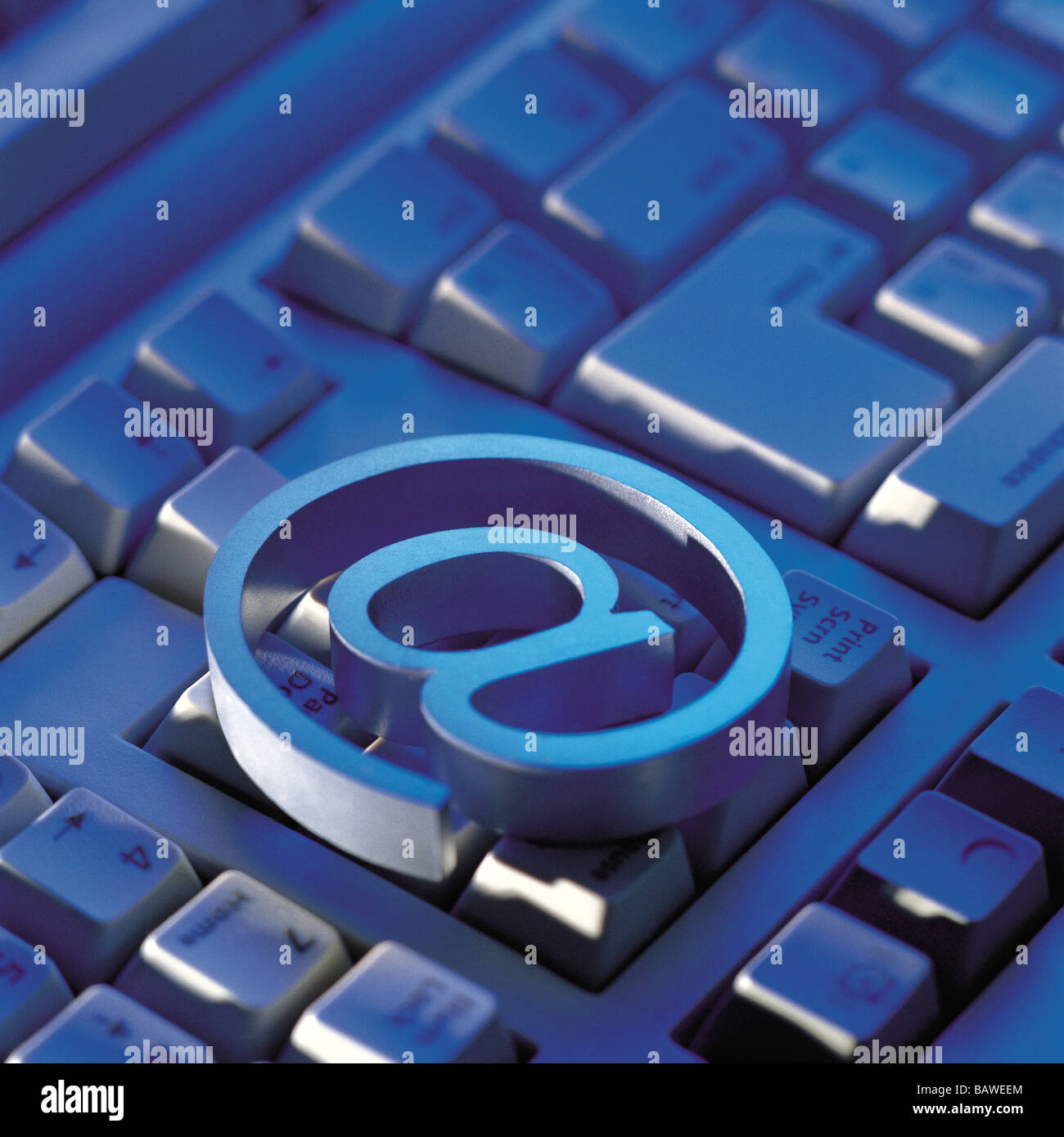 At symbol on computer keyboards Stock Photo - Alamy
