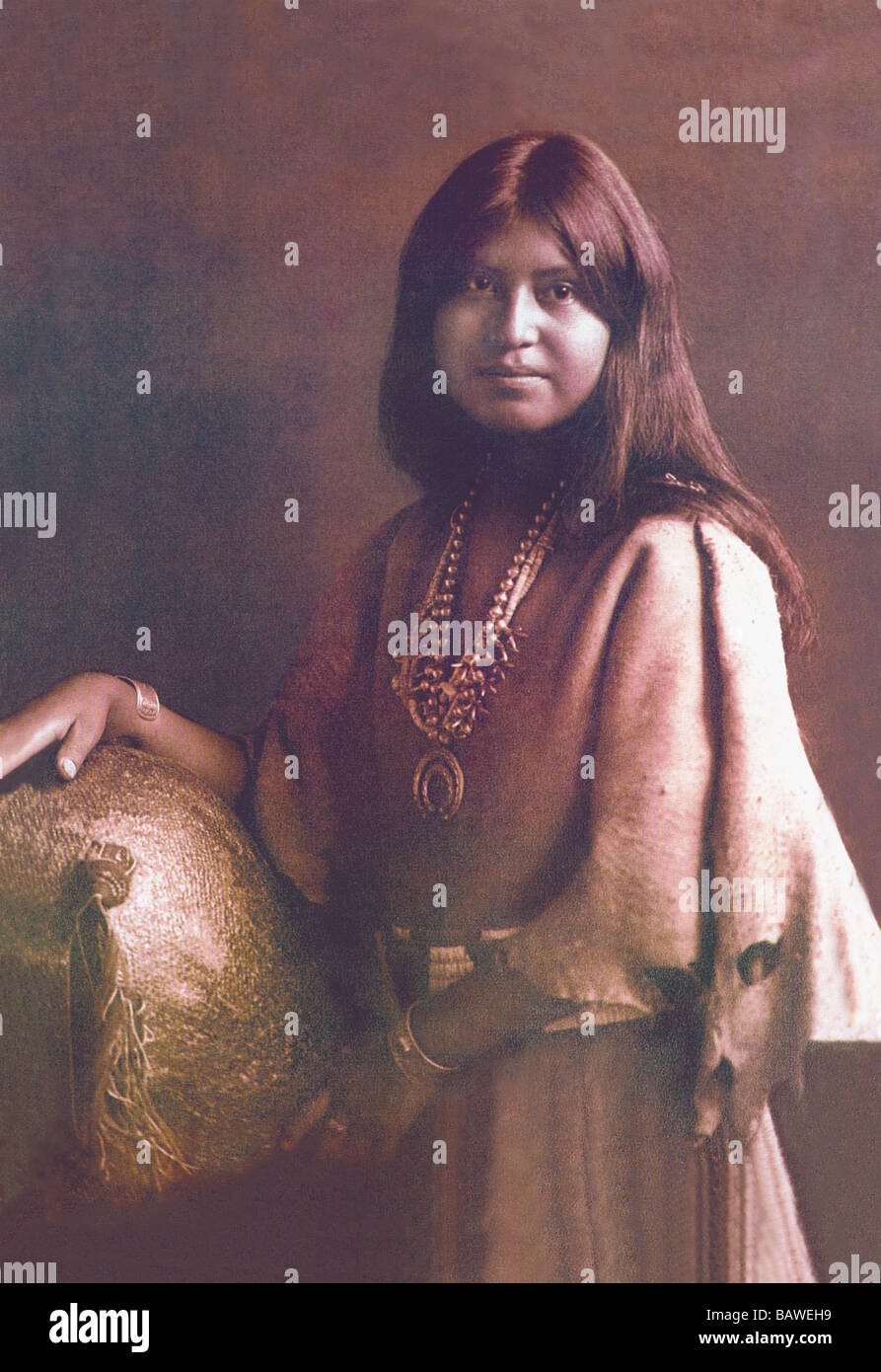 Native american indian girl photograph hi-res stock photography and ...