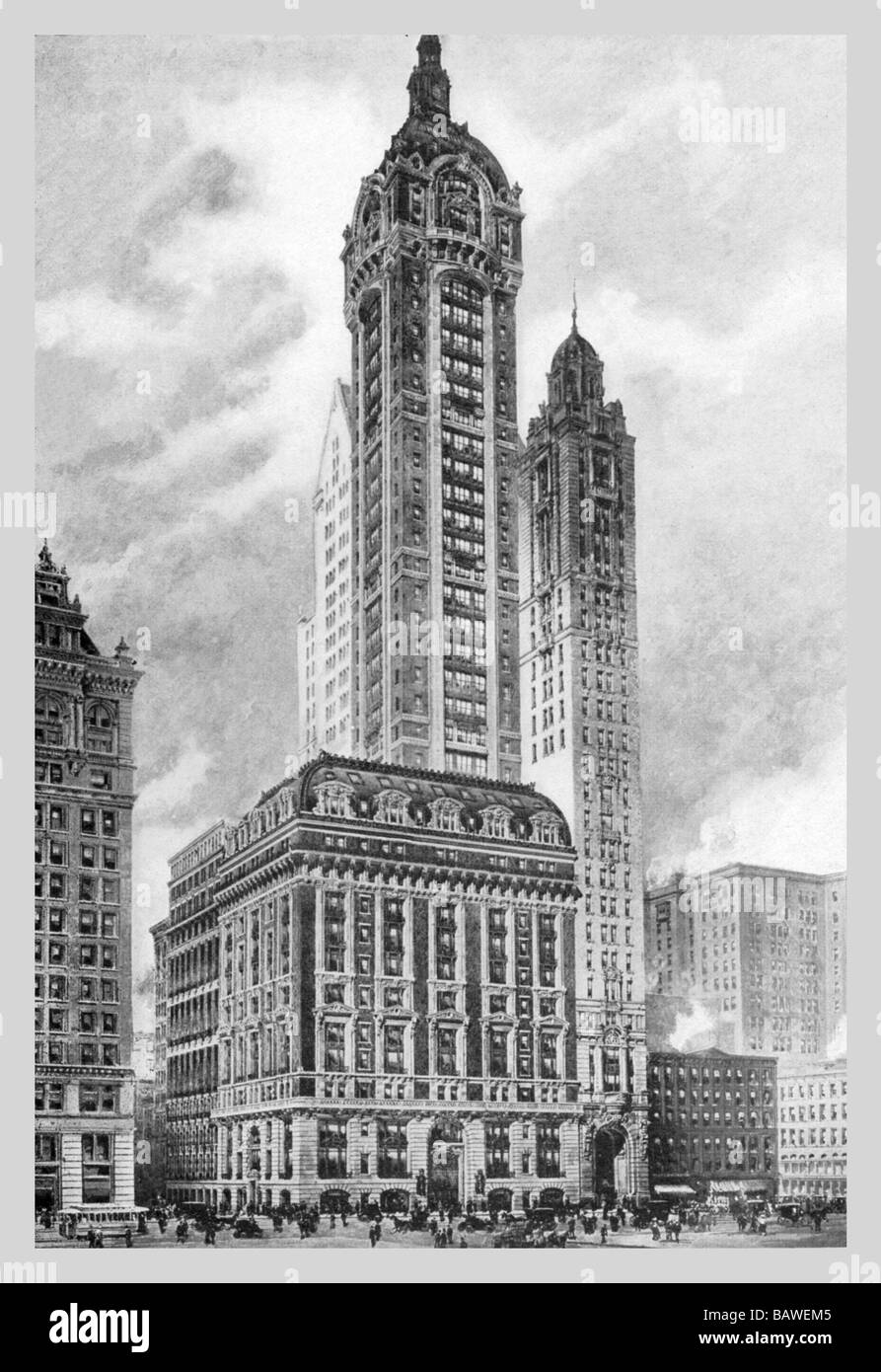 Singer building Black and White Stock Photos & Images - Alamy