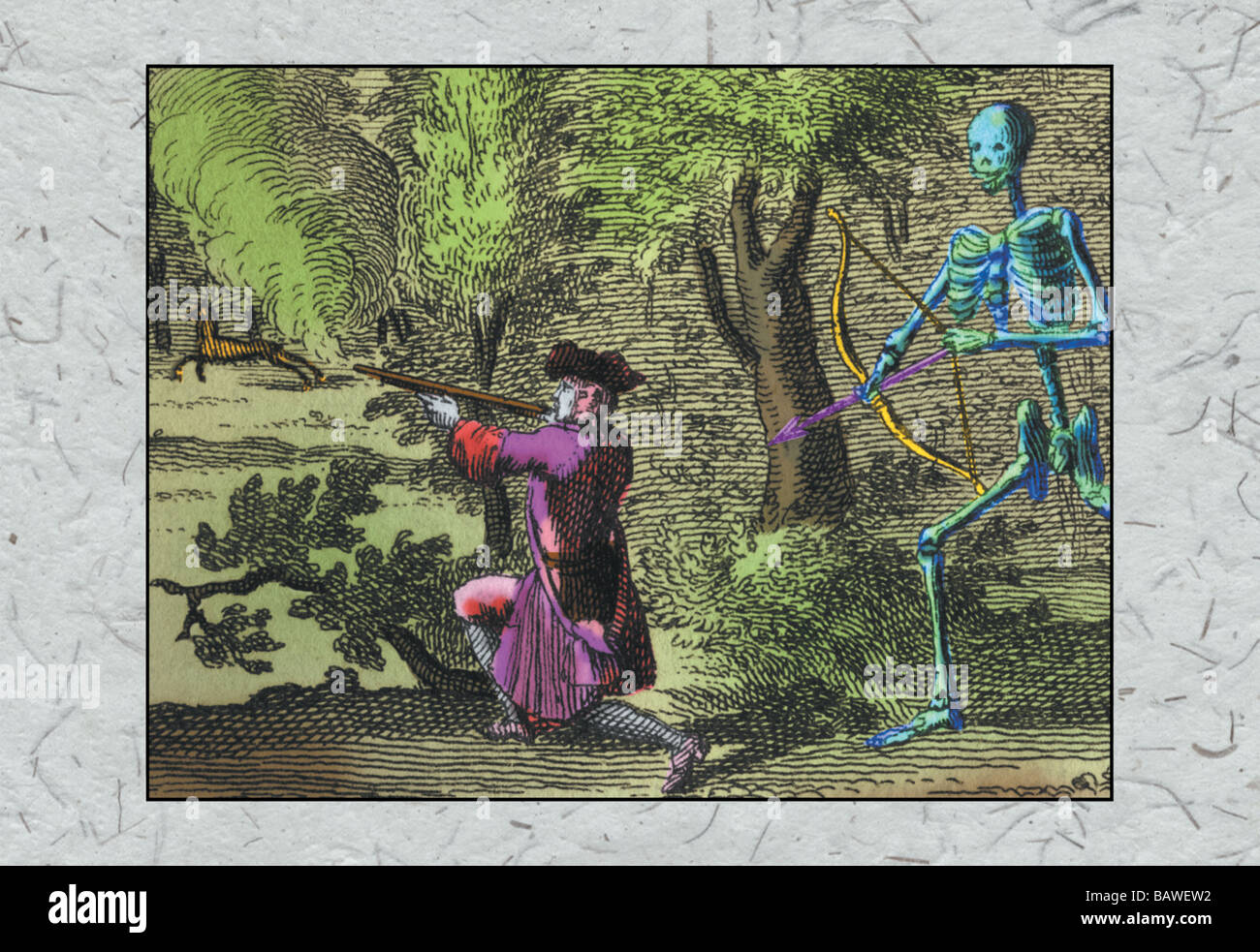 Death and the Hunter Stock Photo - Alamy