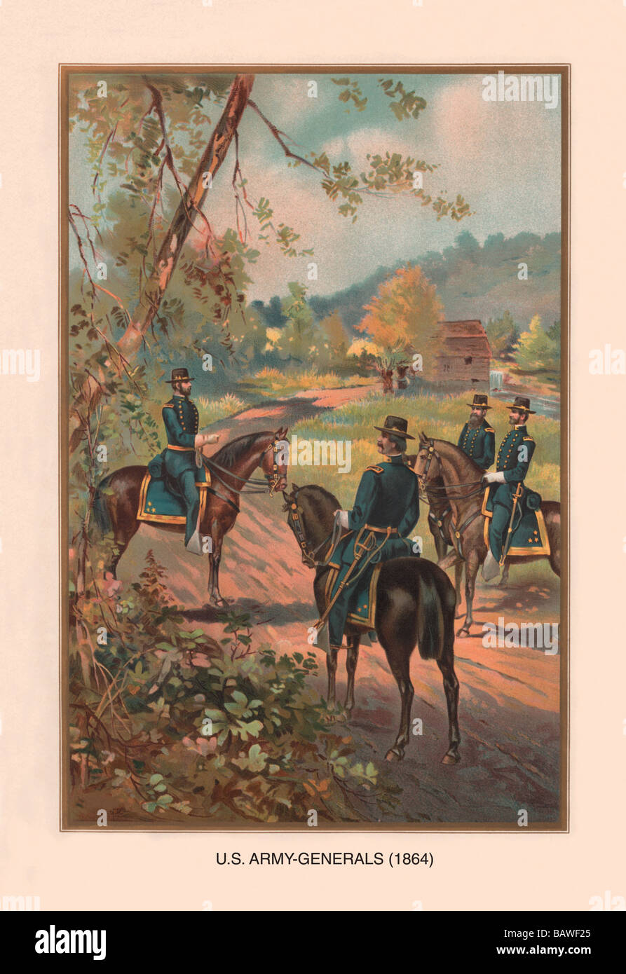 U.S. Army Generals,1864 Stock Photo - Alamy