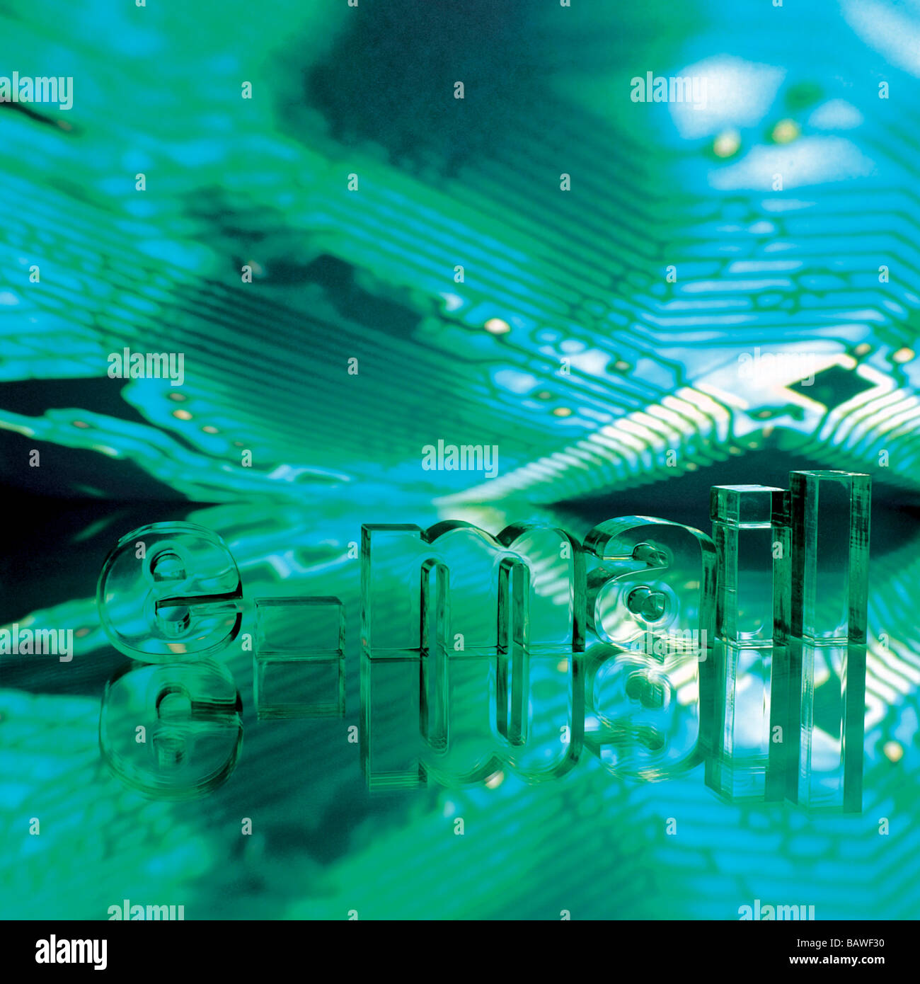 Back of computer board with chips Stock Photo - Alamy