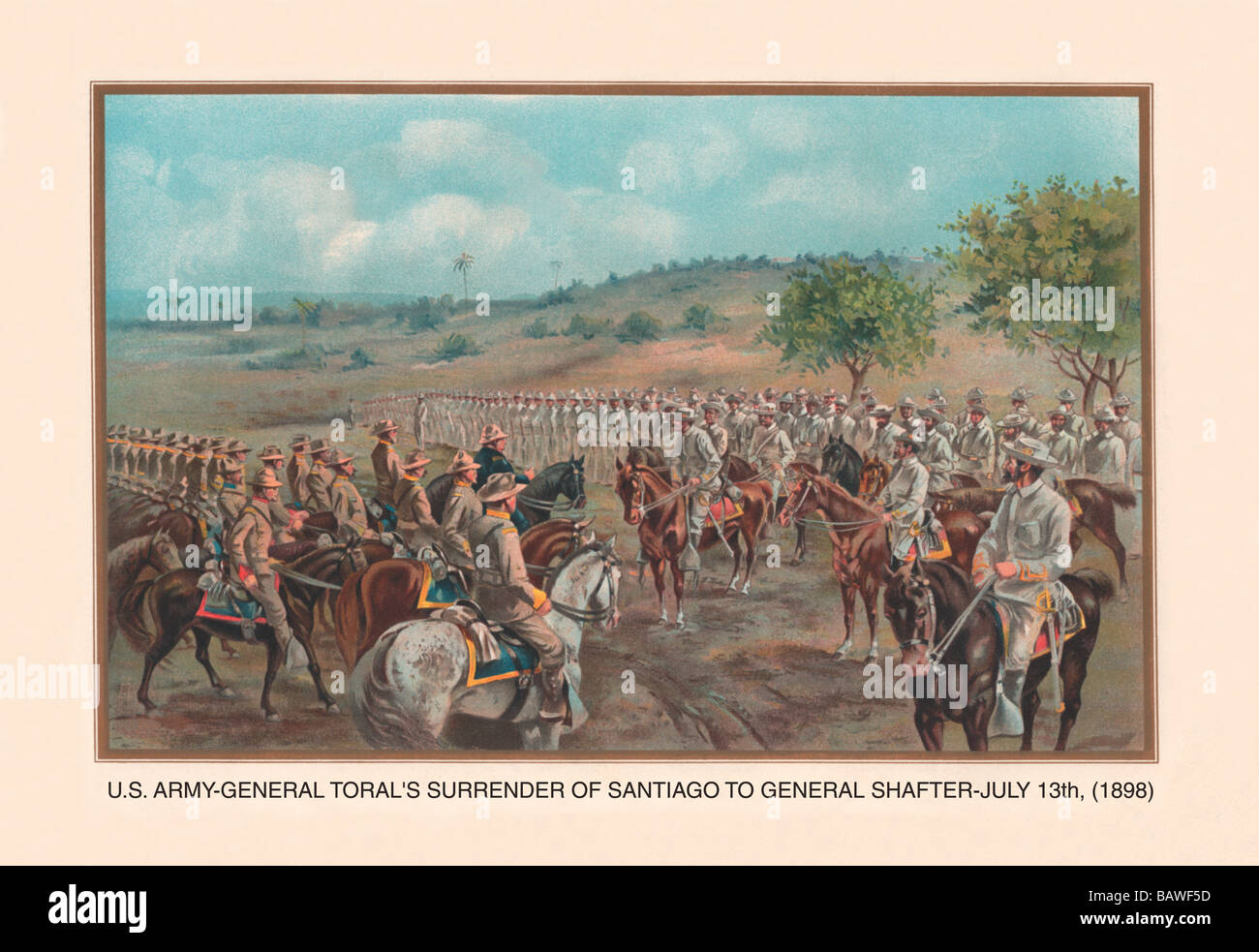 General Toral's Surrender of Santiago to General Shafter,July 13,1898 ...