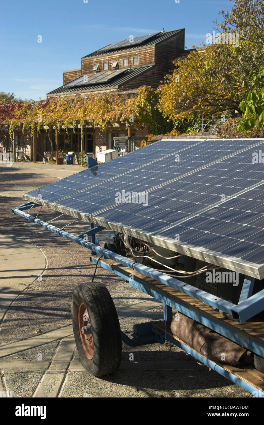 Portable solar energy cart Stock Photo - Alamy