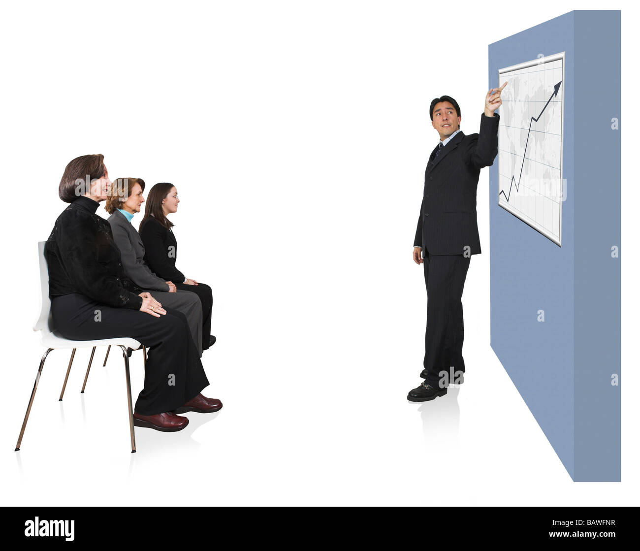 Blue presentation chart graphics hi-res stock photography and images ...