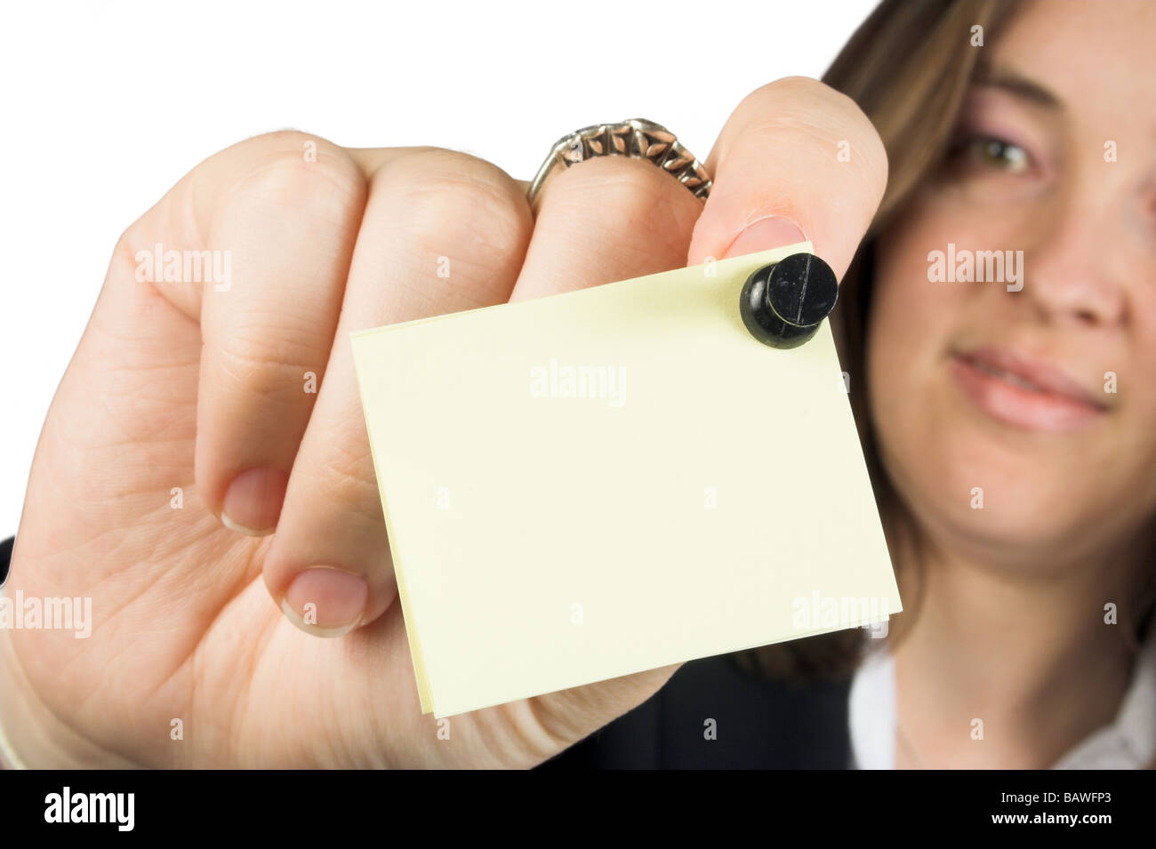 business woman reminder Stock Photo - Alamy