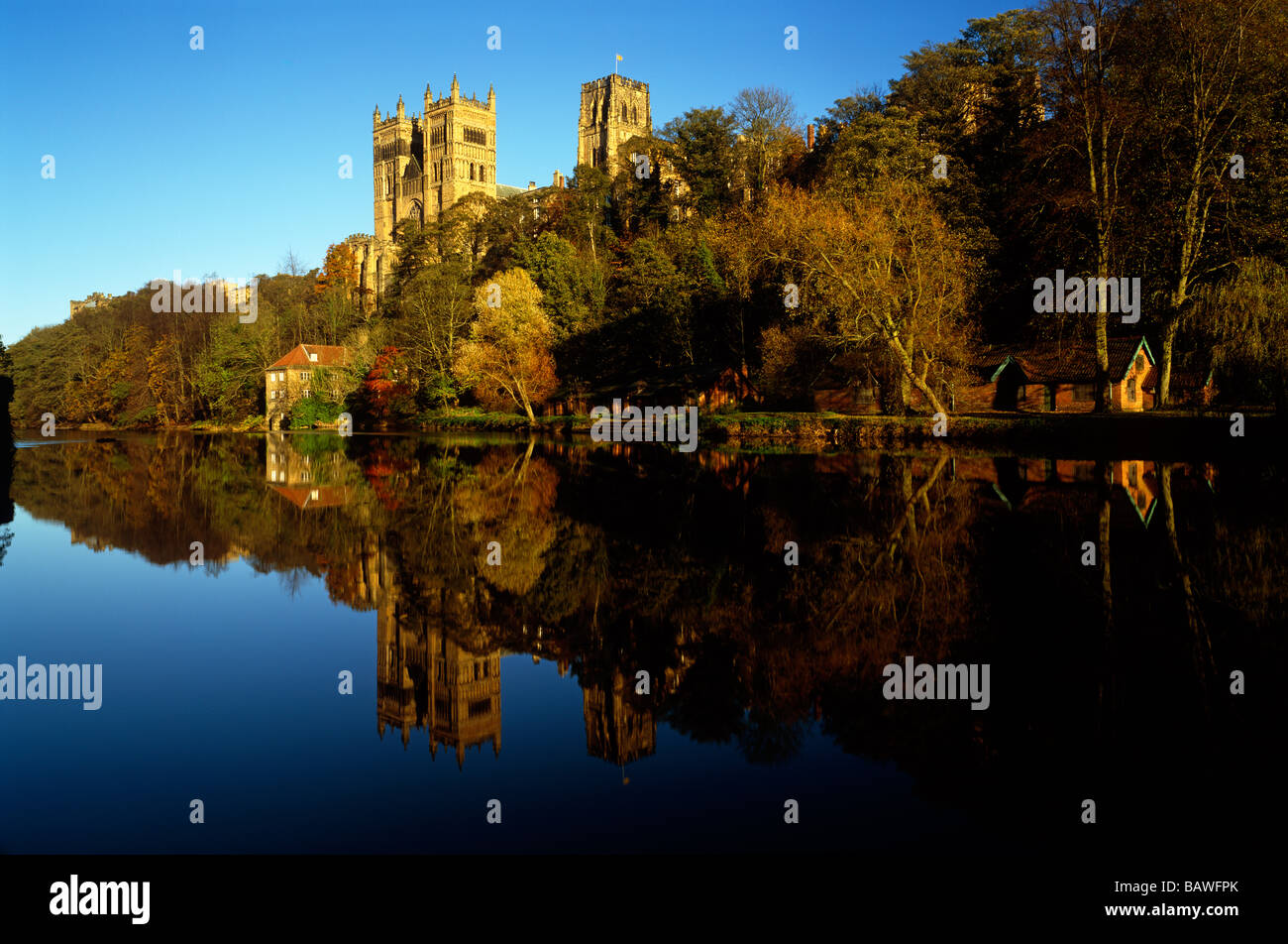 Durham Cathedral and castle, Durham city, Durham Stock Photo - Alamy