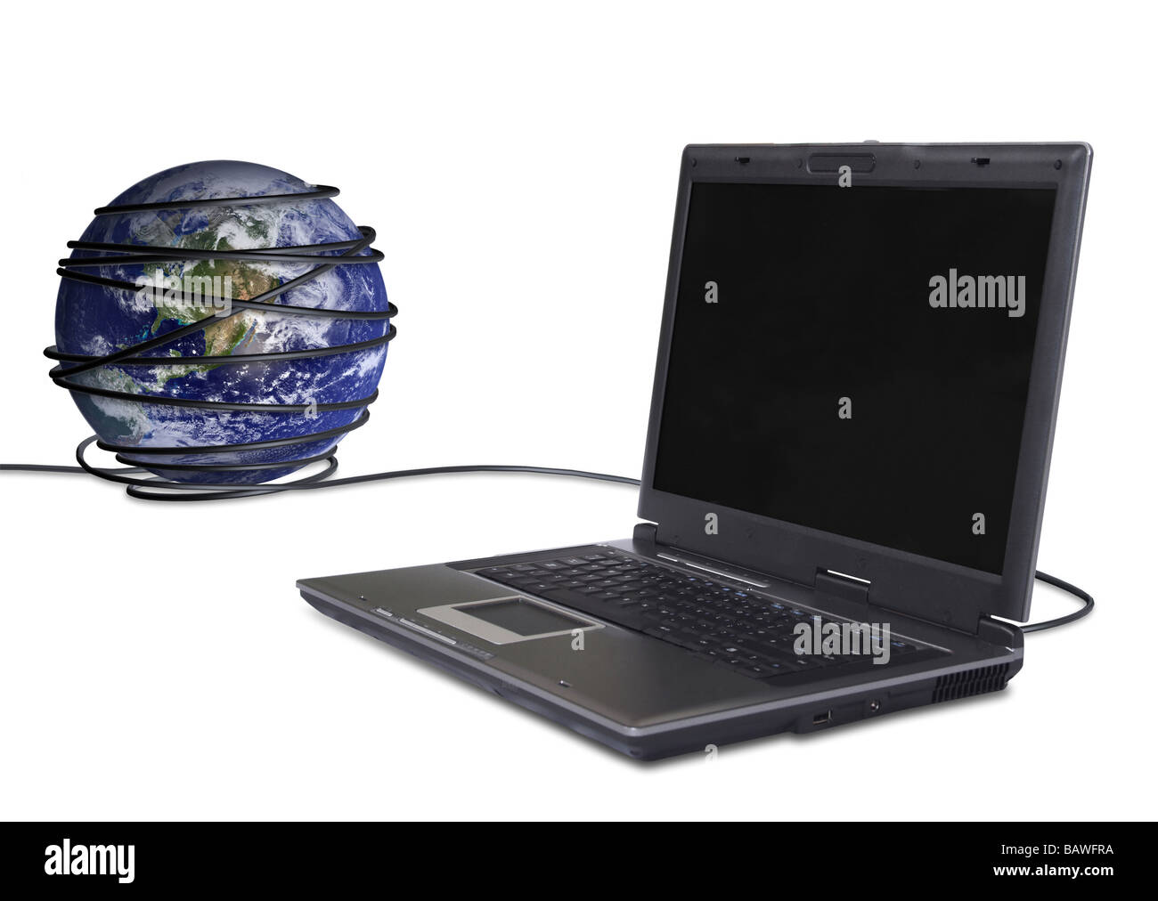 communications worlwide - laptop Stock Photo - Alamy
