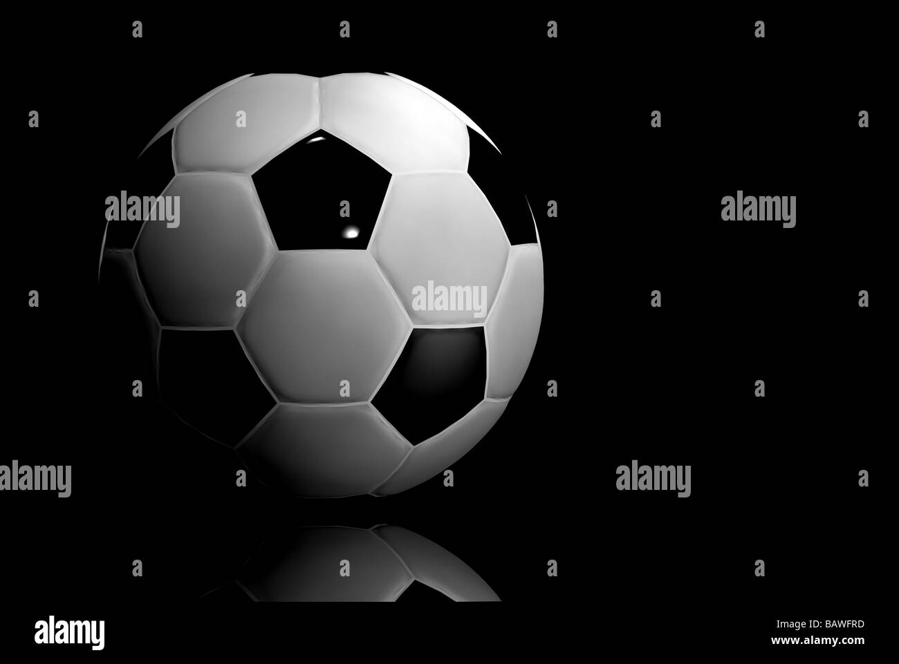 soccer ball - 3d render Stock Photo - Alamy