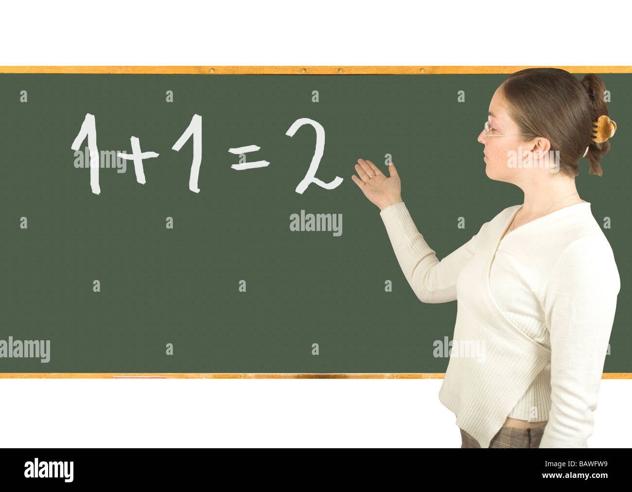 female beauty Teaching a lesson Stock Photo - Alamy