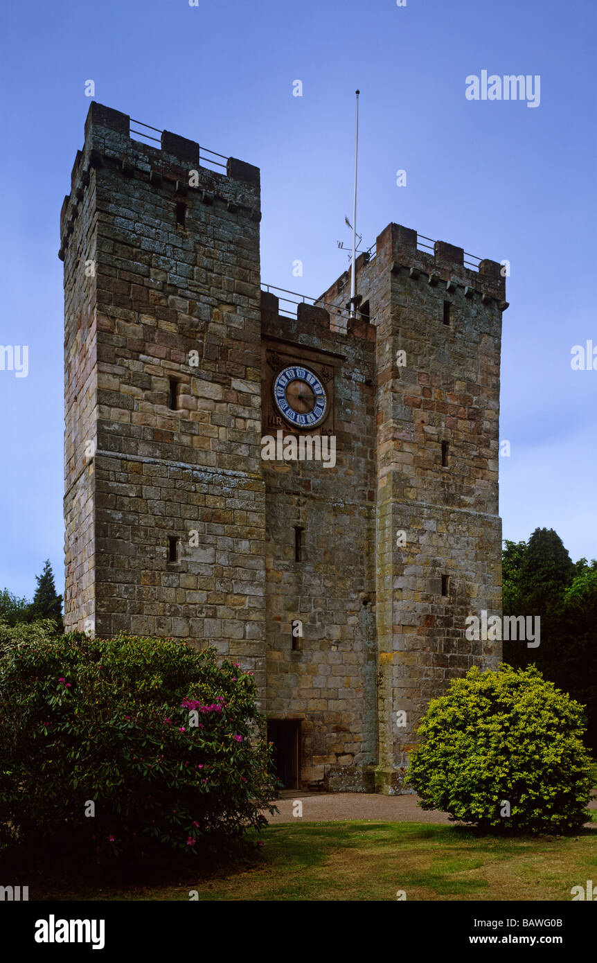Preston Pele Tower near Alnwick, Northumberland Stock Photo - Alamy