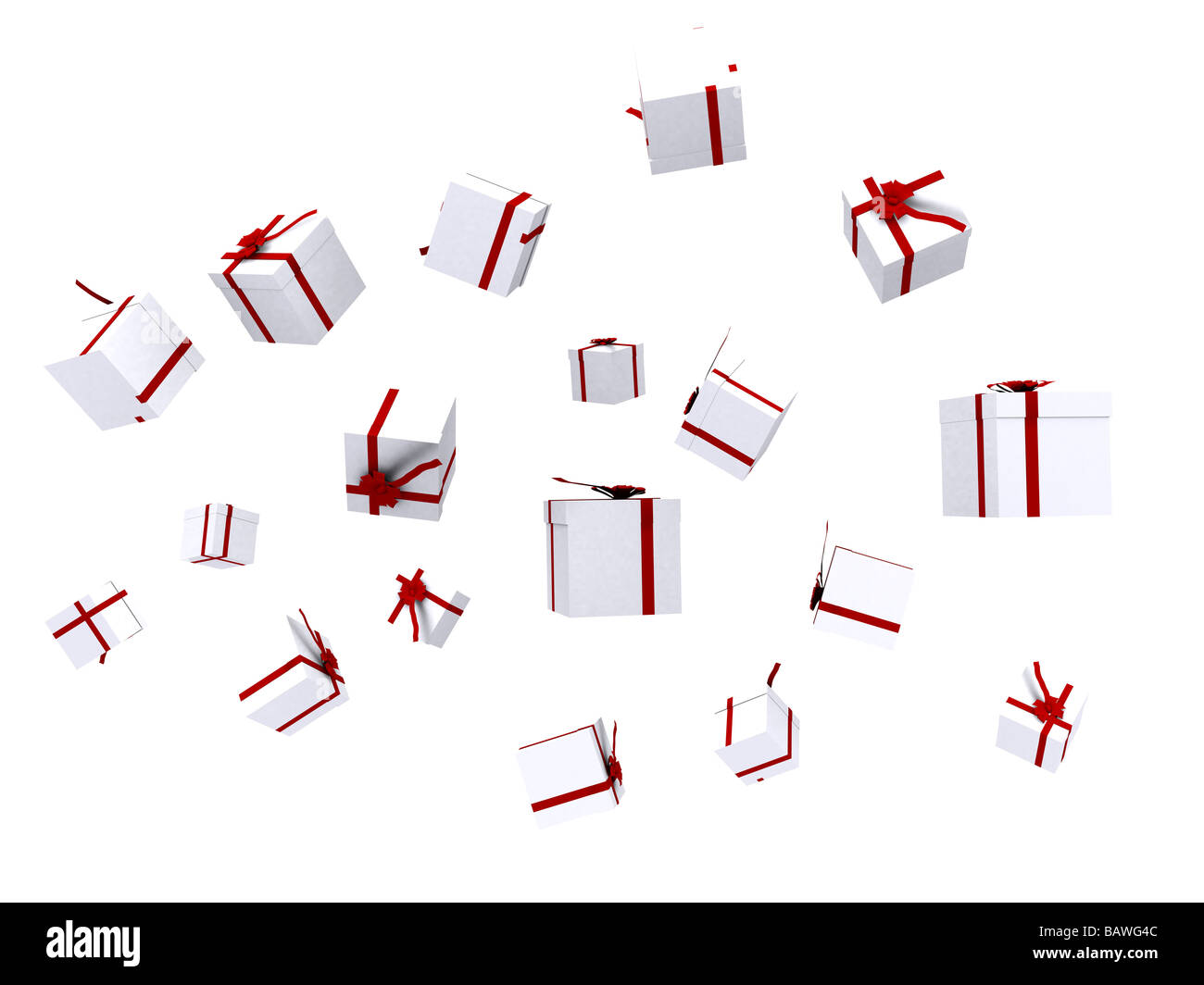 3d presents falling hi-res stock photography and images - Alamy
