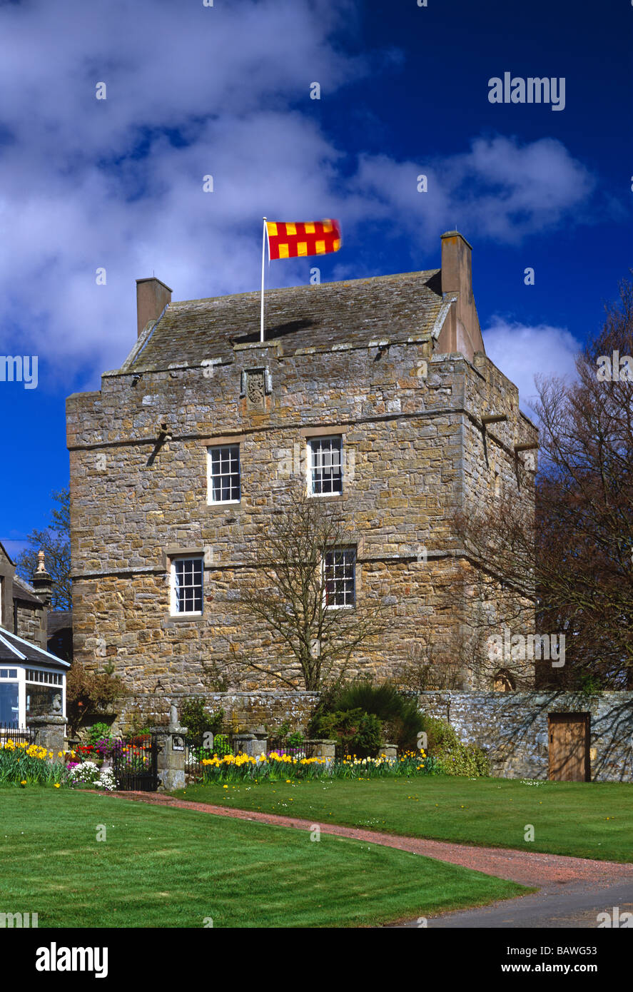 Elsdon Pele Tower, Elsdon, Northumberland Stock Photo - Alamy