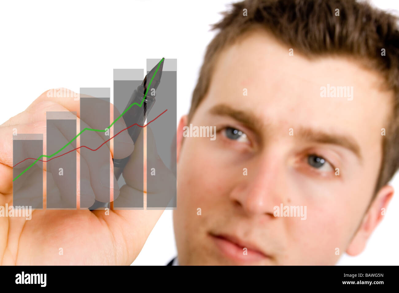 business growth chart Stock Photo - Alamy