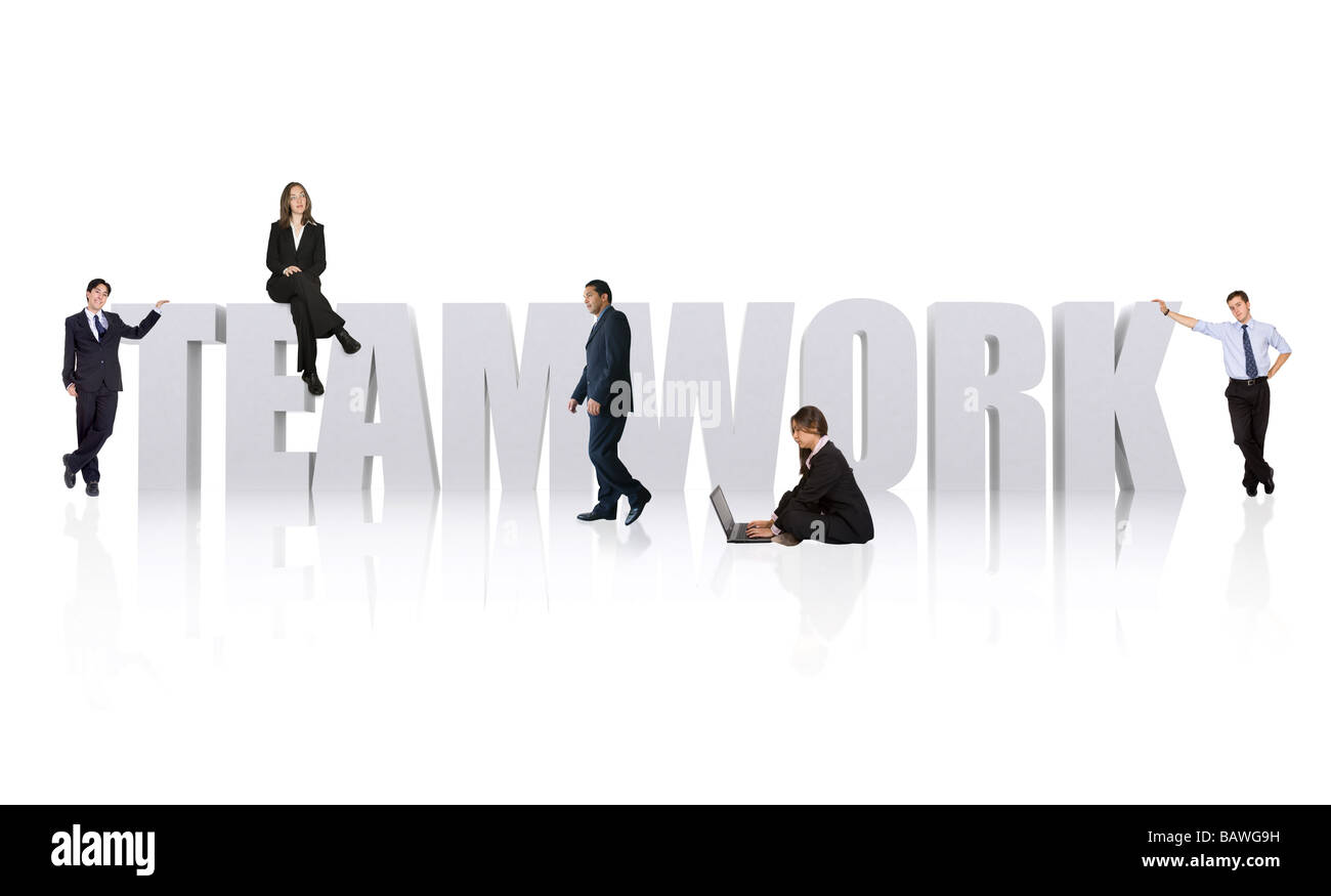 business office teamwork Stock Photo - Alamy