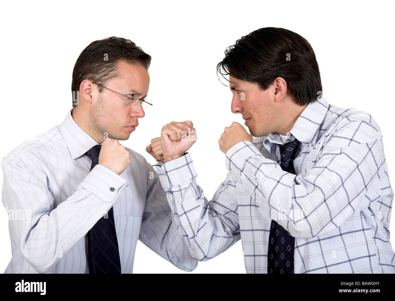 angry business men fighting Stock Photo - Alamy