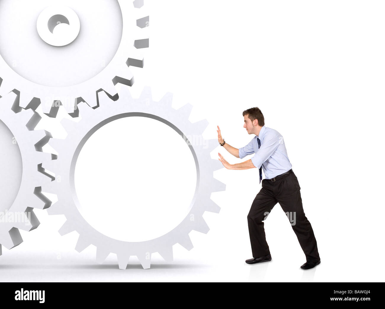 People pushing their bodies hi-res stock photography and images - Alamy