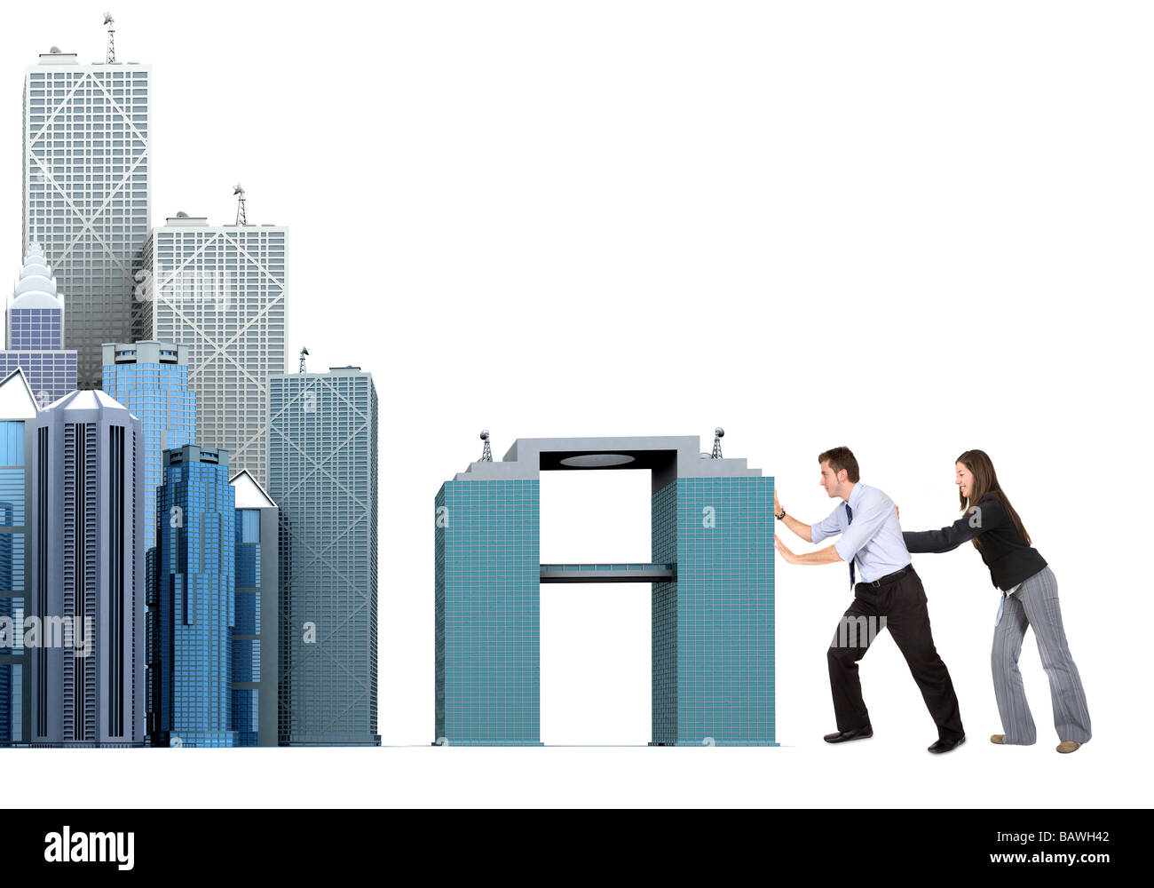 Dynamic financial growth 3d hi-res stock photography and images - Alamy