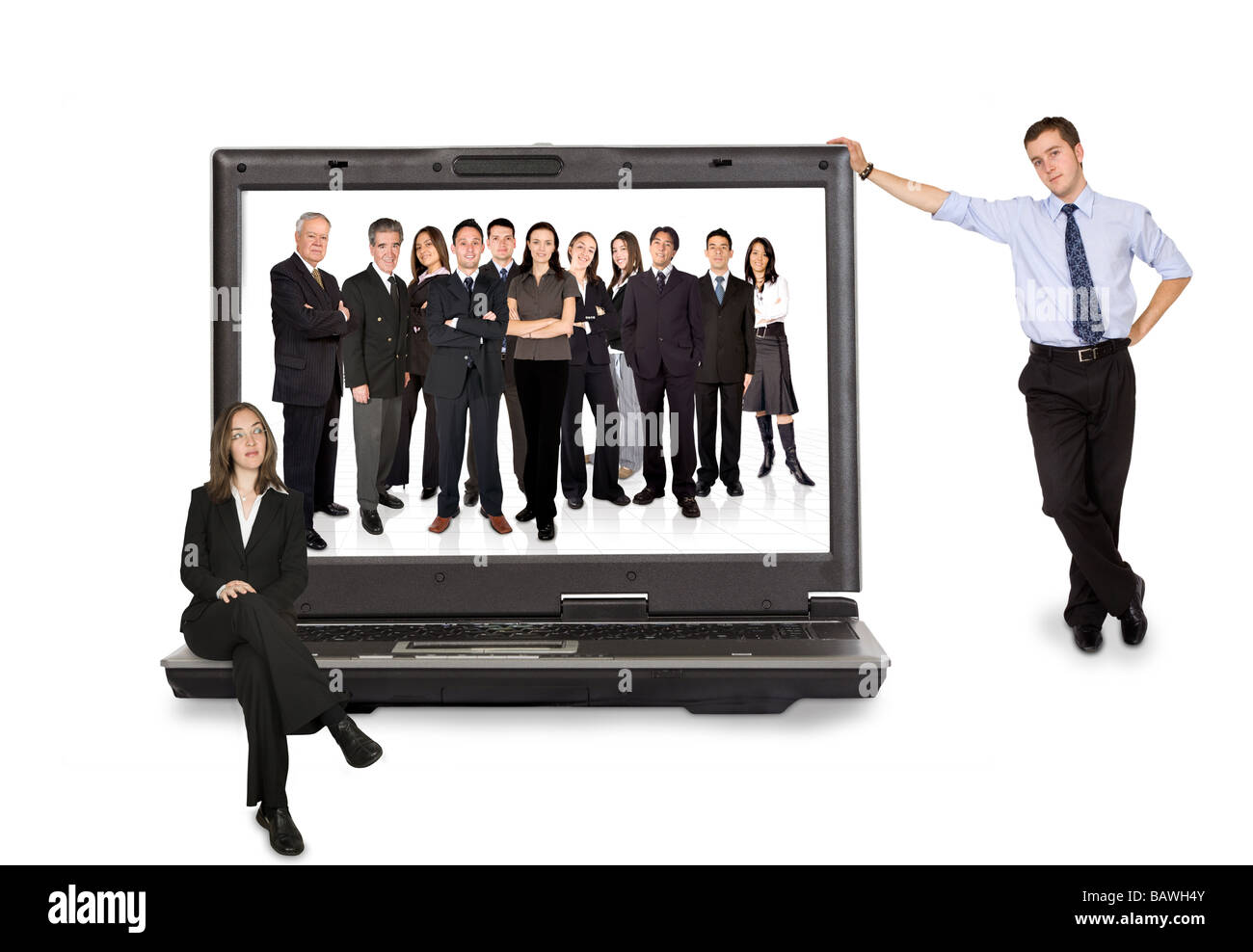 Center centre team Cut Out Stock Images & Pictures - Alamy